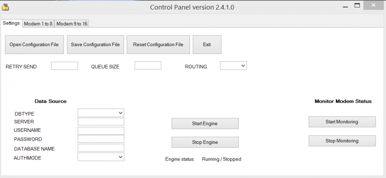 Edit “config.xml” File Using Control Panel for SMS Engine — Enterprise ...