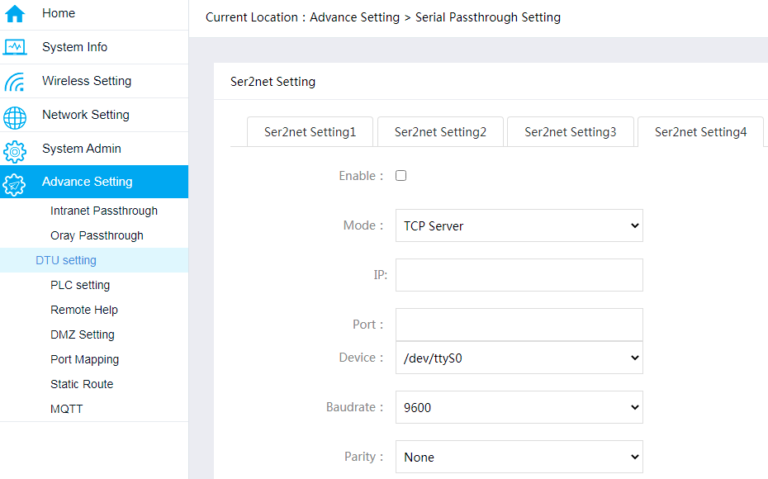 List of Functions Supported by MOBITEK EC20 4G Router & IoT Gateway ...